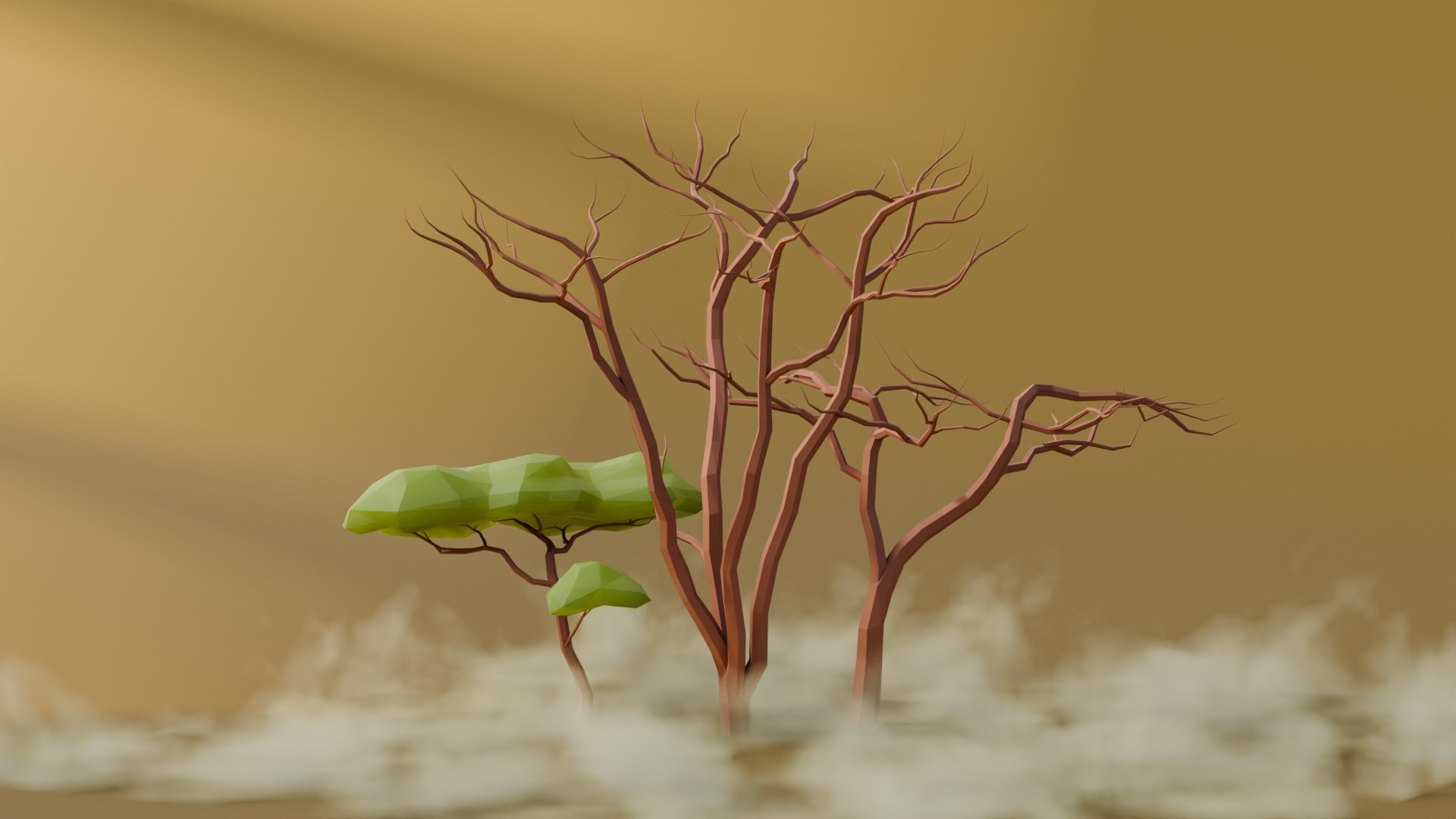 3D Low Poly Savanna Trees Model - TurboSquid 2393254