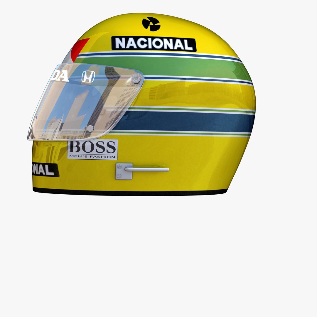 Ayrton Senna Helmet 3D - TurboSquid 1349370