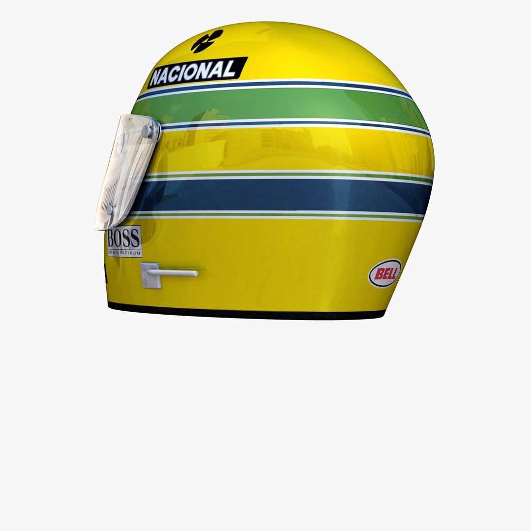 Ayrton Senna Helmet 3D - TurboSquid 1349370