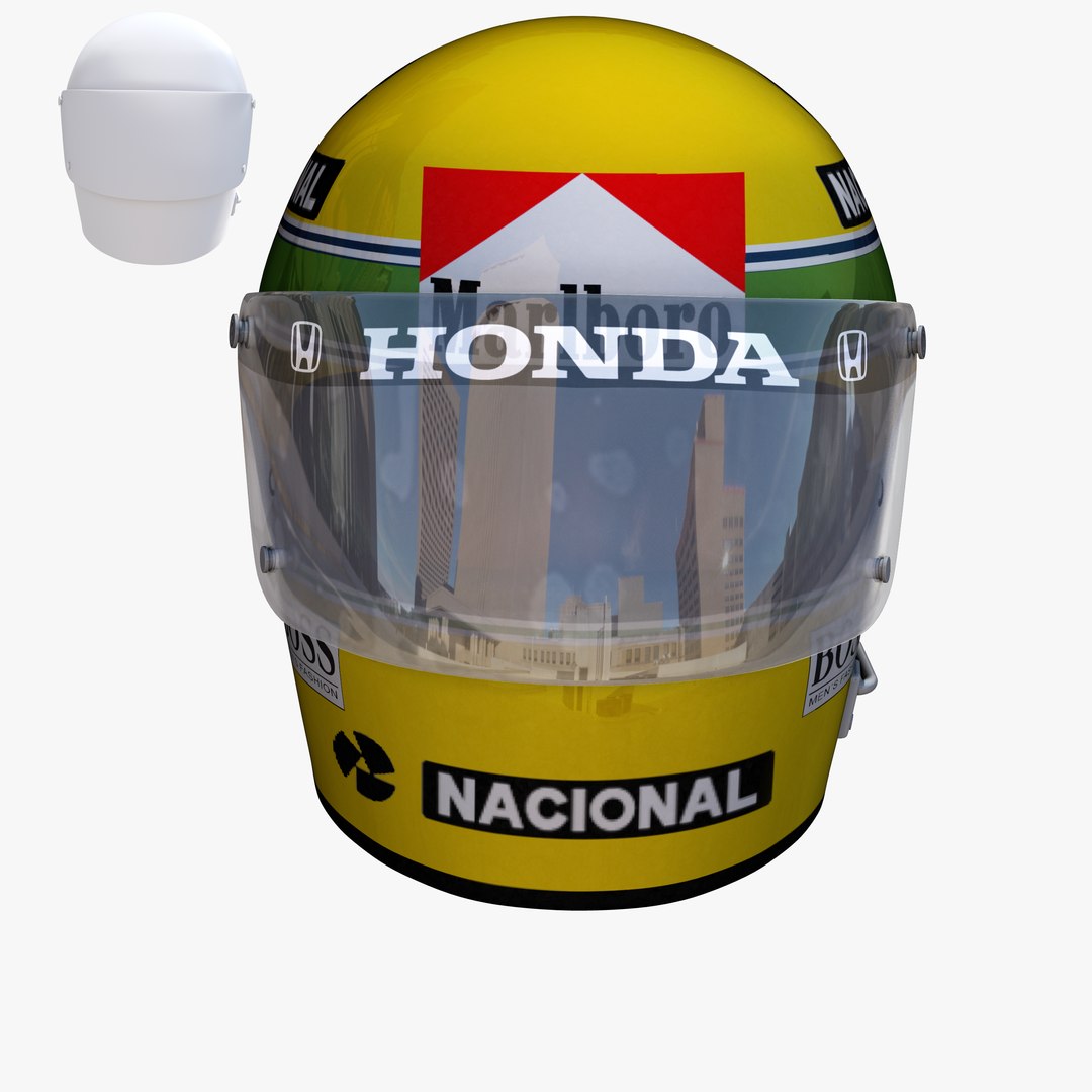 Ayrton Senna Helmet 3D - TurboSquid 1349370