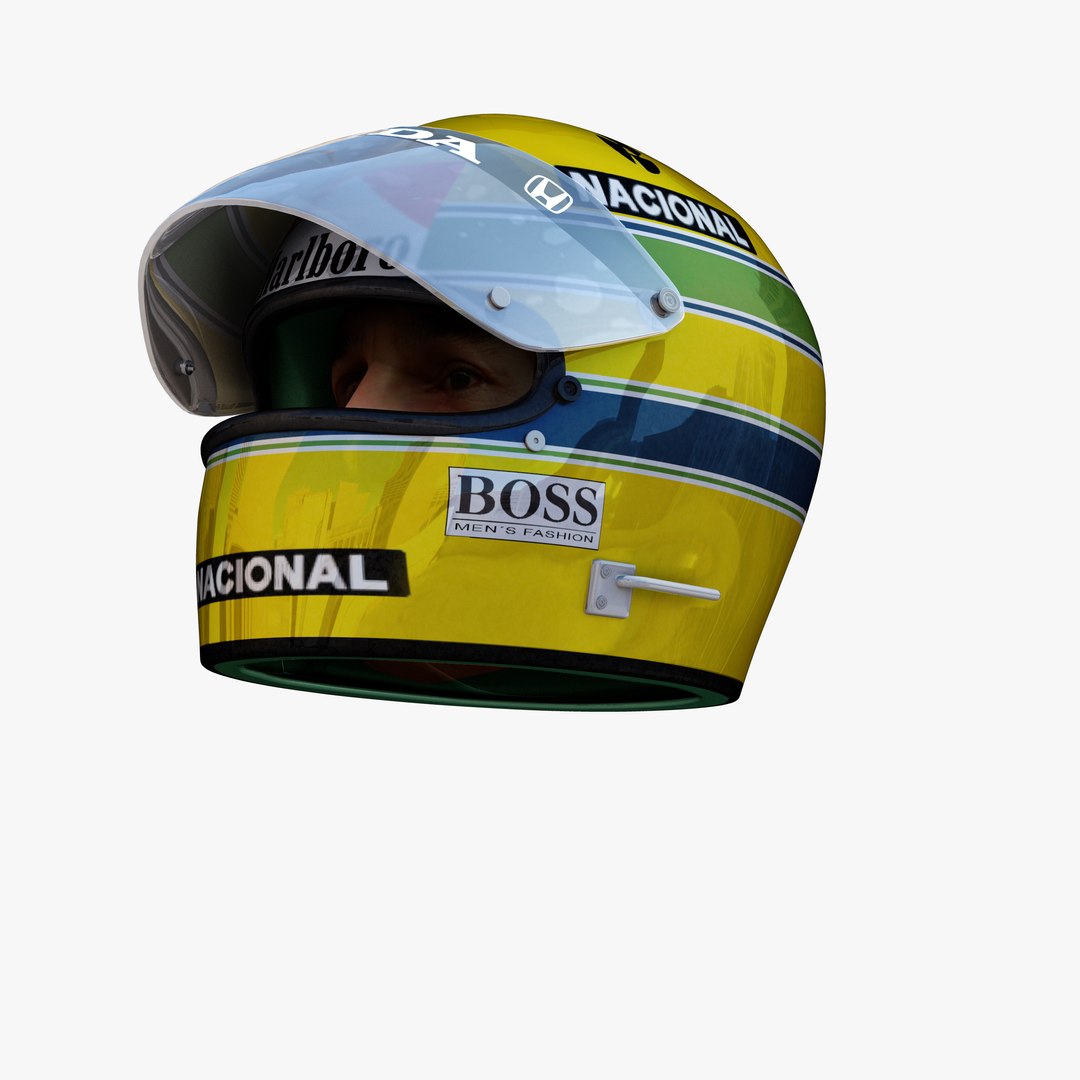 Ayrton Senna Helmet 3D - TurboSquid 1349370