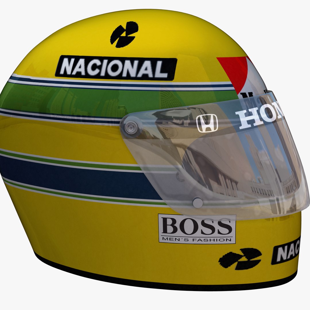 Ayrton Senna Helmet 3D - TurboSquid 1349370
