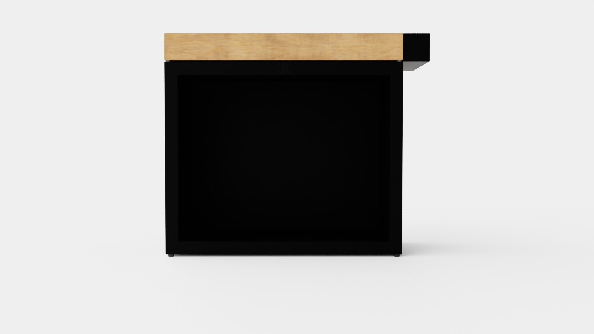 3D Butcher Block Storage 90 Black - TurboSquid 2280340