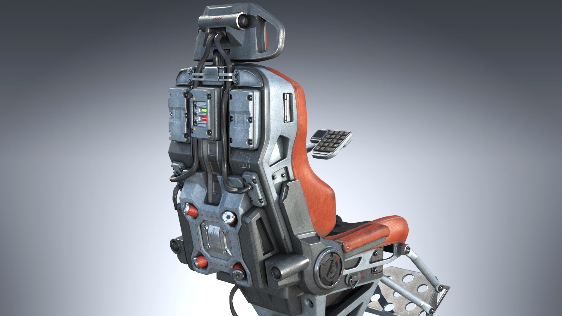 3D Pilot Seat - TurboSquid 1640362