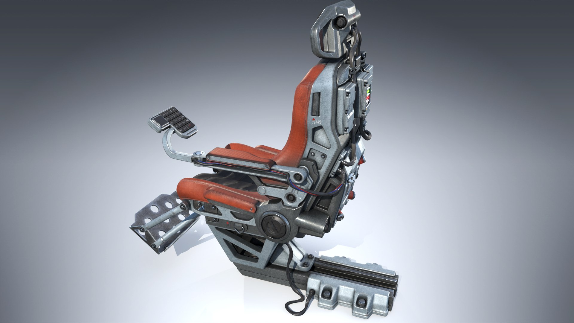 3D Pilot Seat - TurboSquid 1640362
