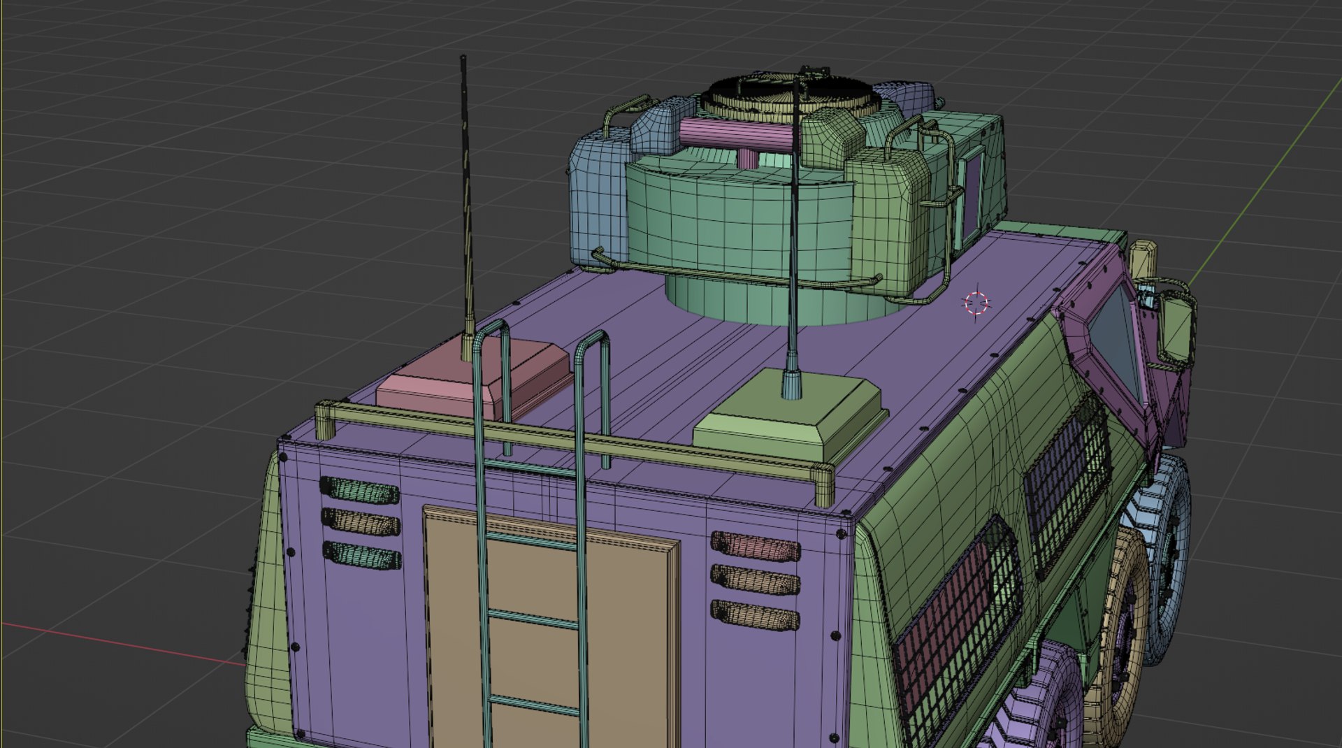 3D Model Woodland Green Armored Personnel Carrier APC Military Vehicle ...