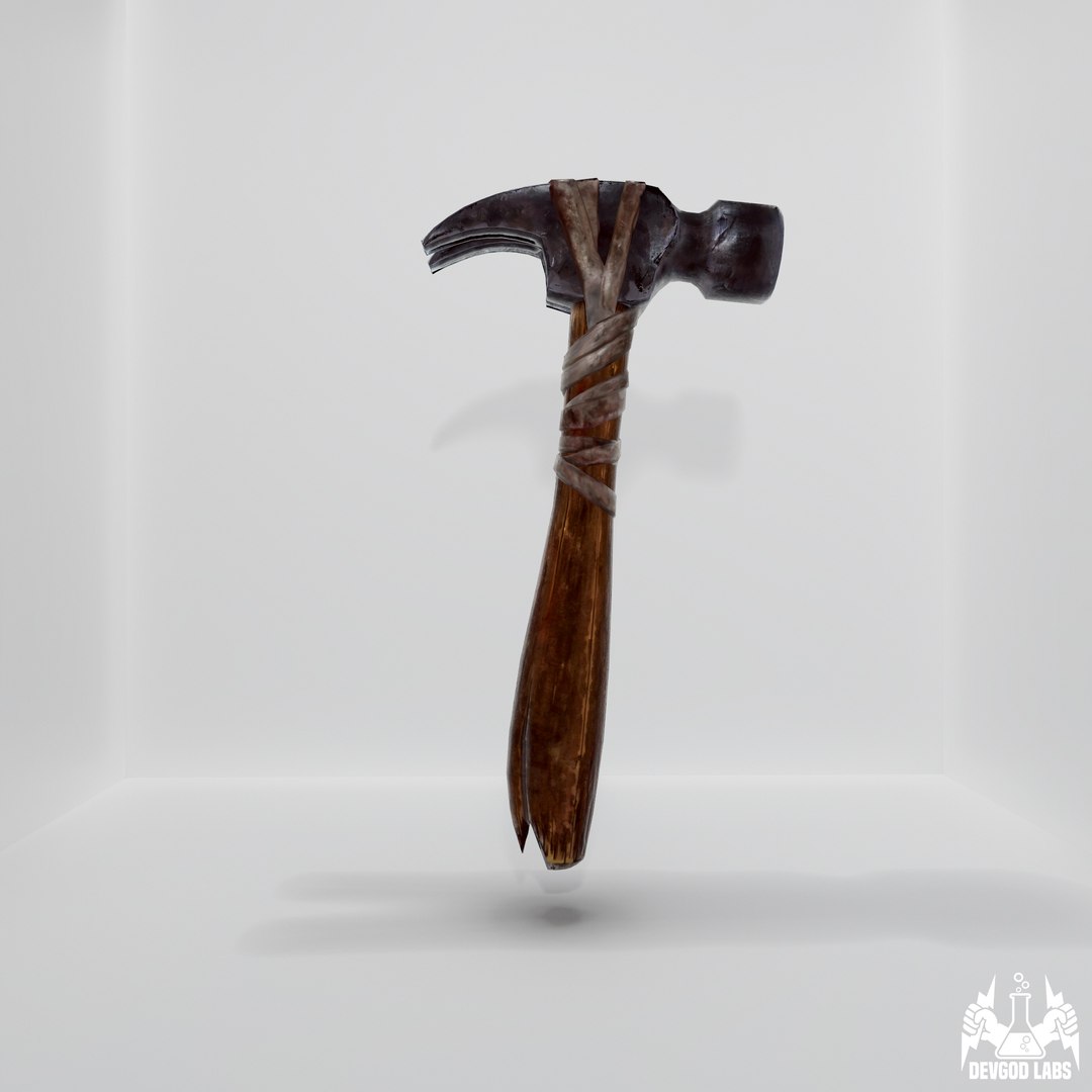 Melee hammer weapon ready model - TurboSquid 1307388