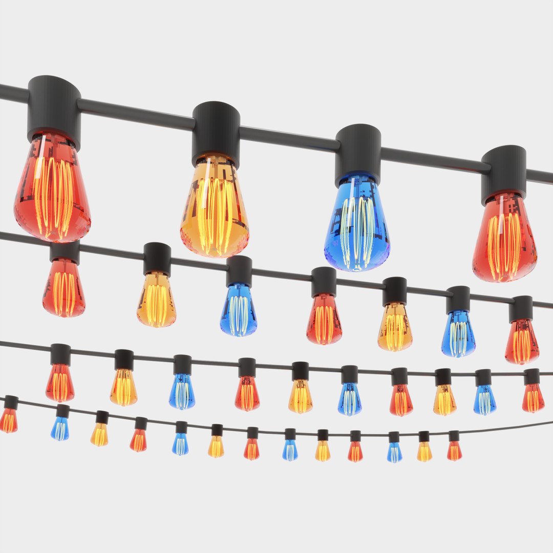 3D String lights - TurboSquid 1993592