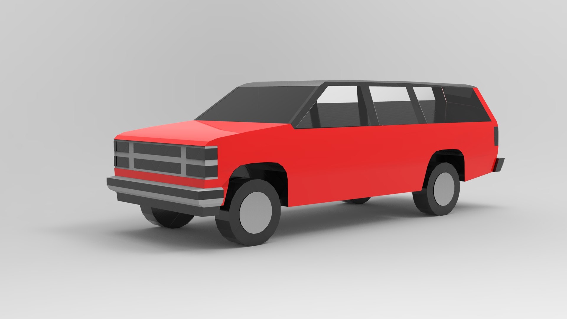 Minivan Low Poly 3D Model - TurboSquid 2173062