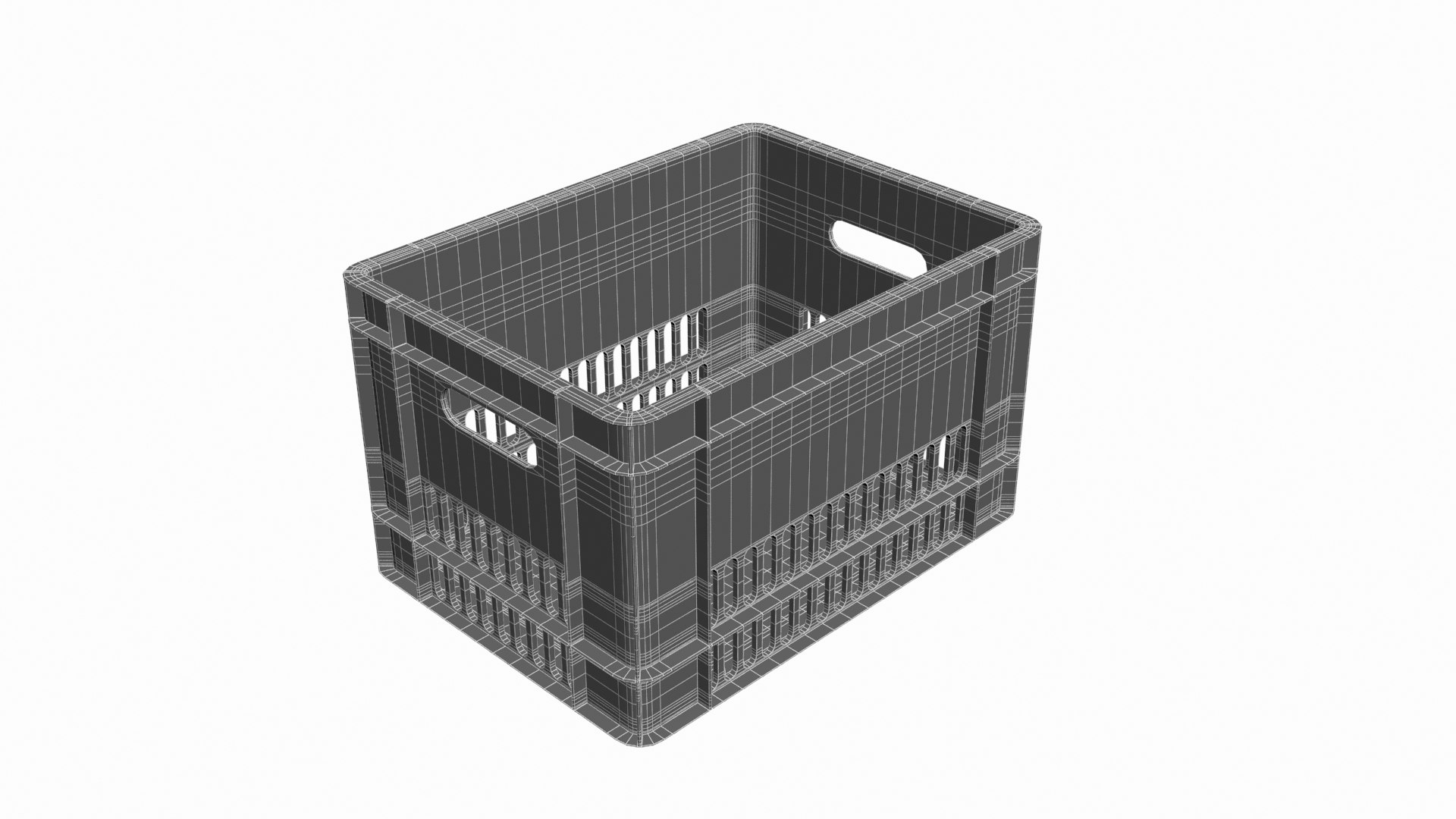 3D Red Crate Model - TurboSquid 1431265