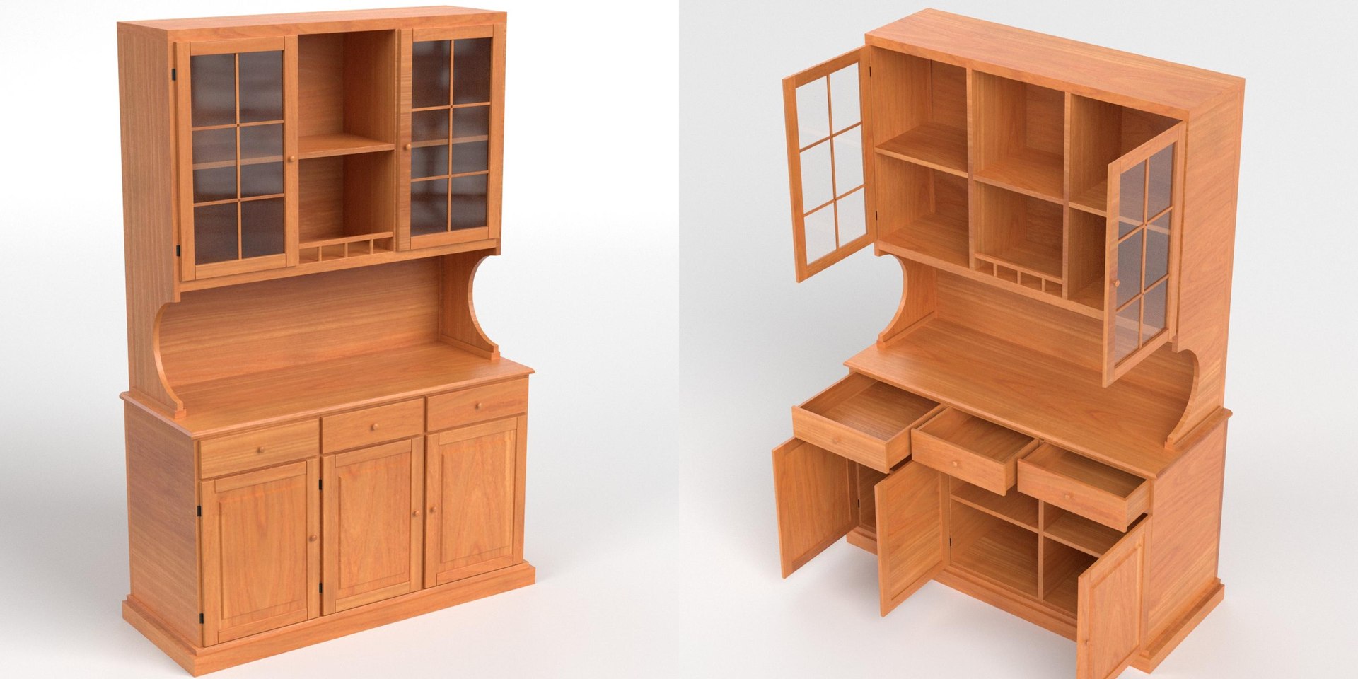 3D Model Kitchen Cupboard 2 - TurboSquid 2056380