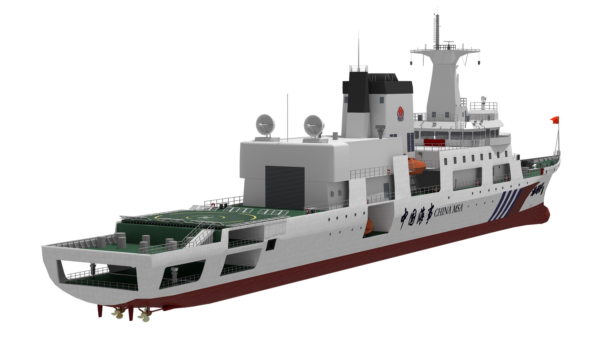 Haixun 06 Is The First Large Cruise Rescue Ship In The Taiwan Strait China 3D - TurboSquid 1952221
