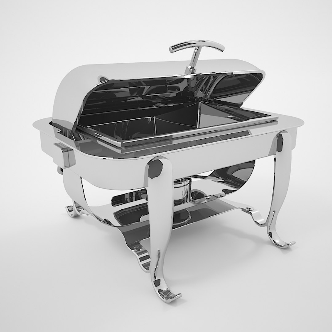 3d Rectangular Chafing Dish Model