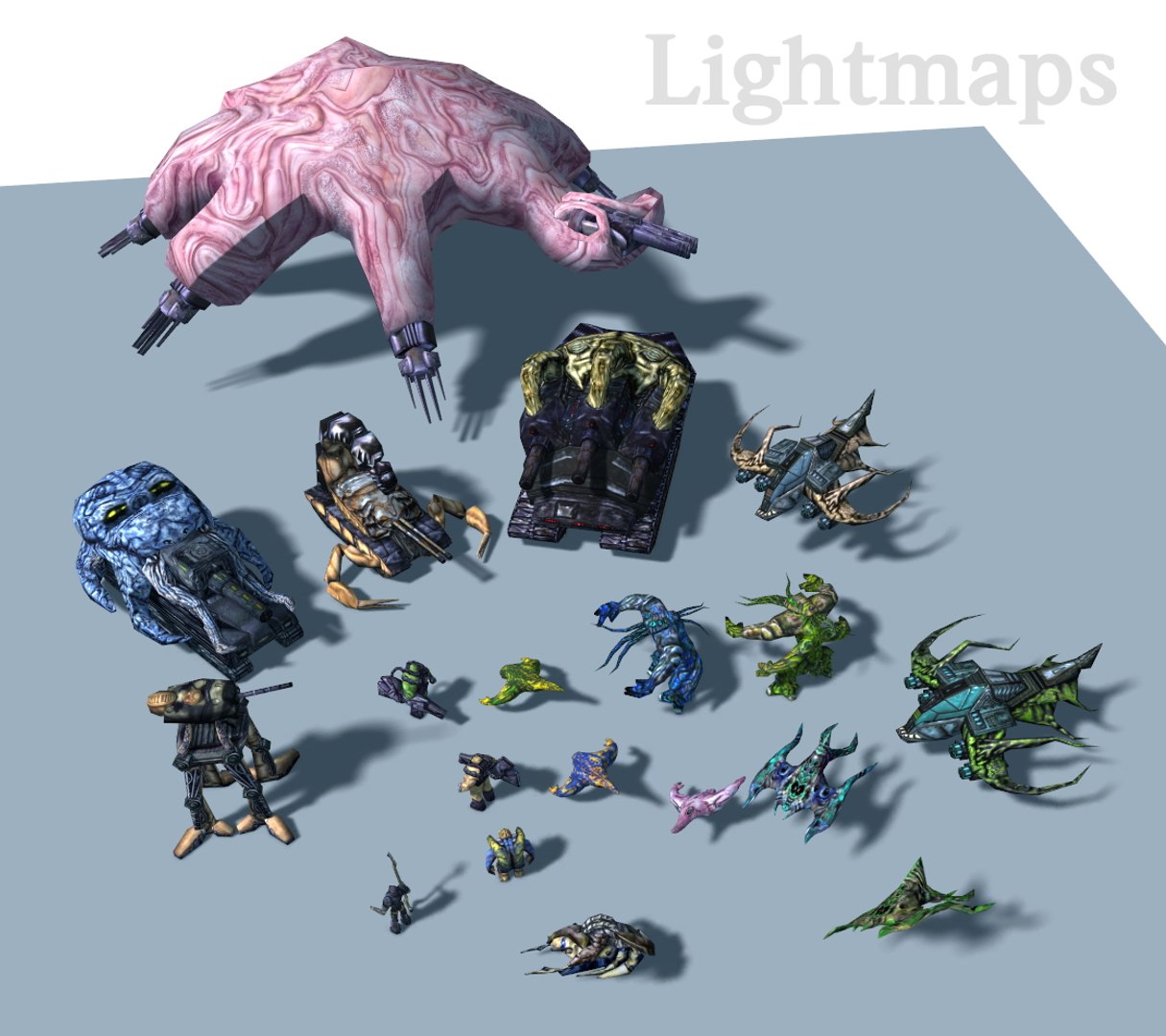 3d Model Mutant Army Rts