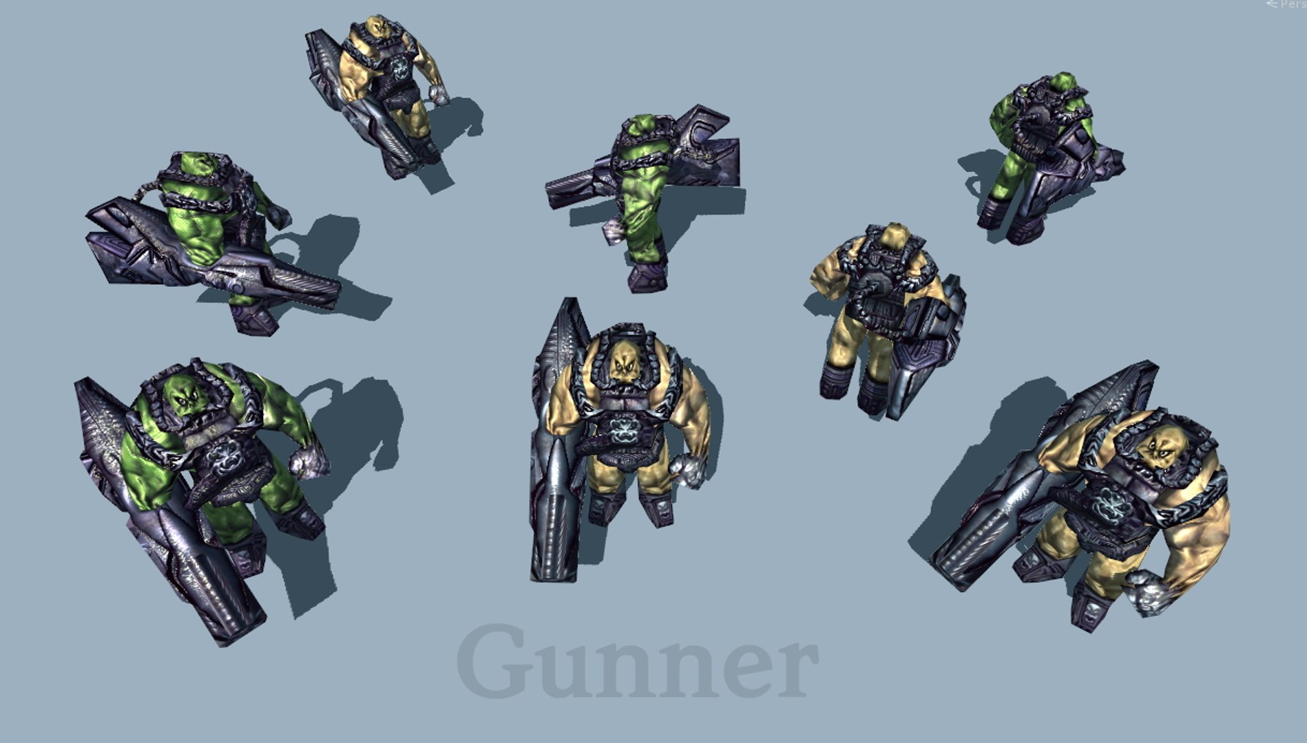 3d Model Mutant Army Rts