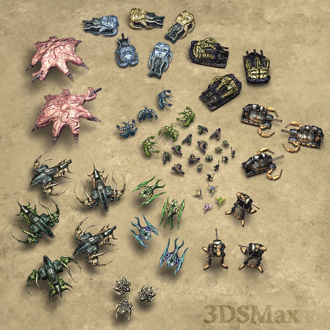 3d Model Mutant Army Rts