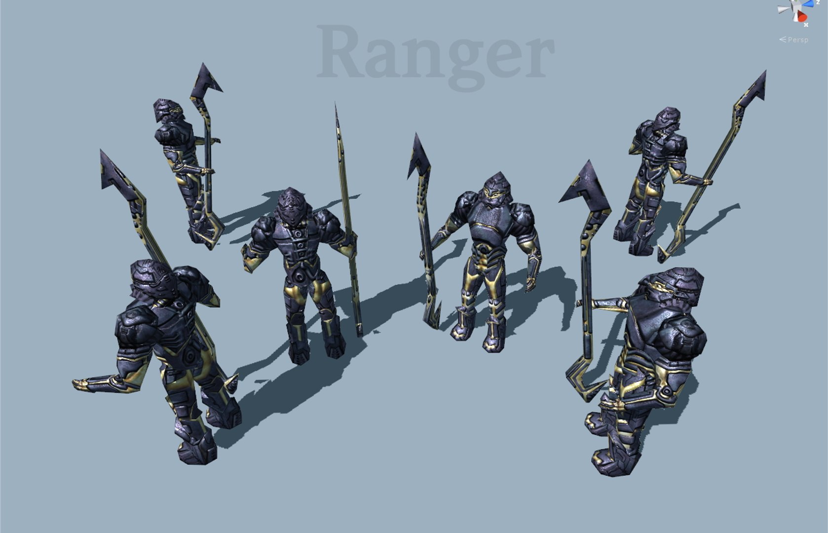 3d Model Mutant Army Rts