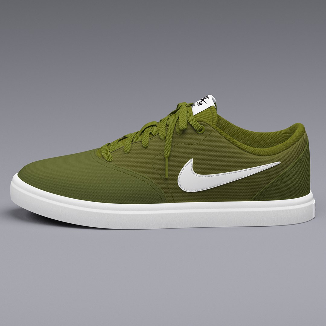 3D Nike Sb Check Canvas Model - TurboSquid 1337839