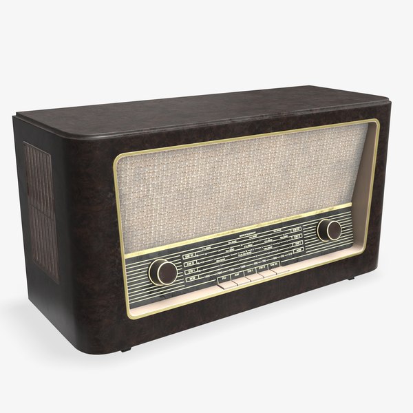 Vintage radio model - TurboSquid 1666836