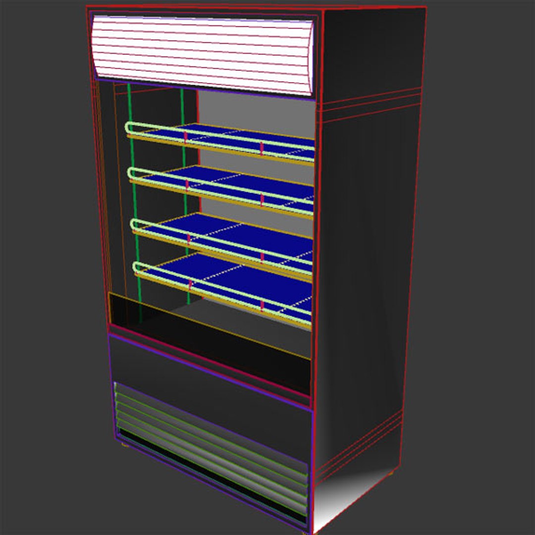 3d Model Commercial Refrigerator
