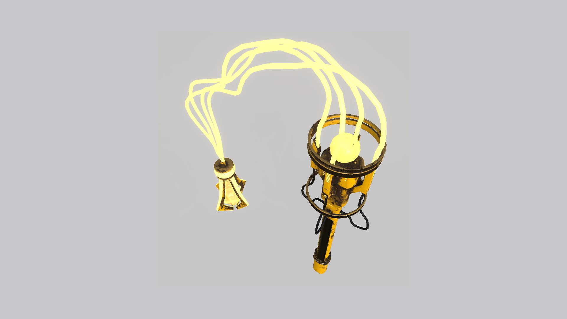 3D SciFi Flail A08 Yellow - Sci Fi Weapon Design model - TurboSquid 1974788