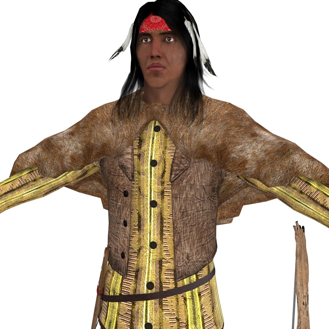 3D Model Native American - TurboSquid 1271831