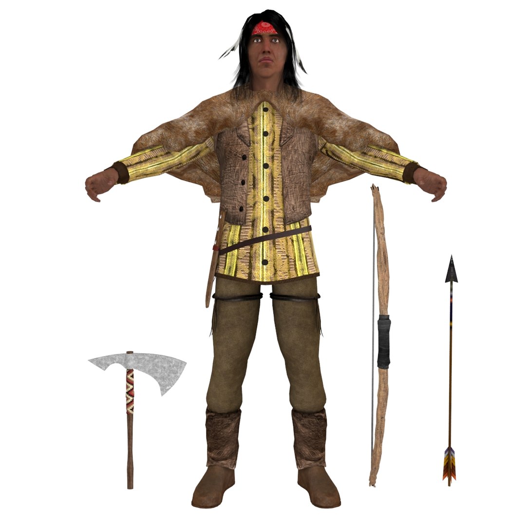 3D Model Native American - TurboSquid 1271831