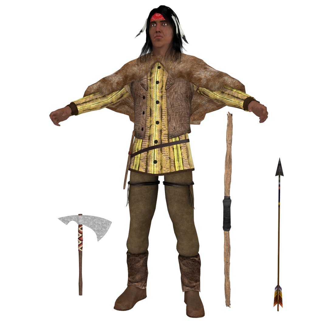 3D Model Native American - TurboSquid 1271831