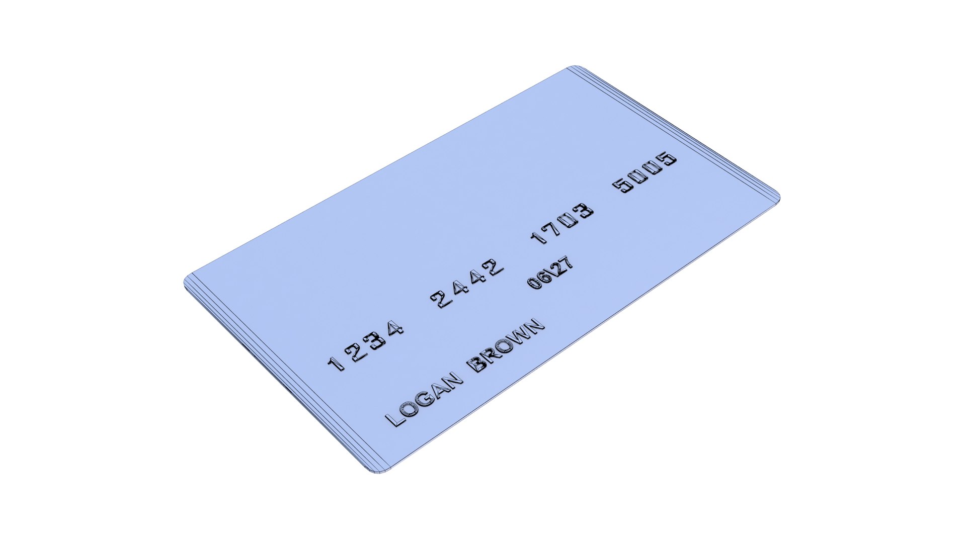 Credit Card 3D Model - TurboSquid 1649449