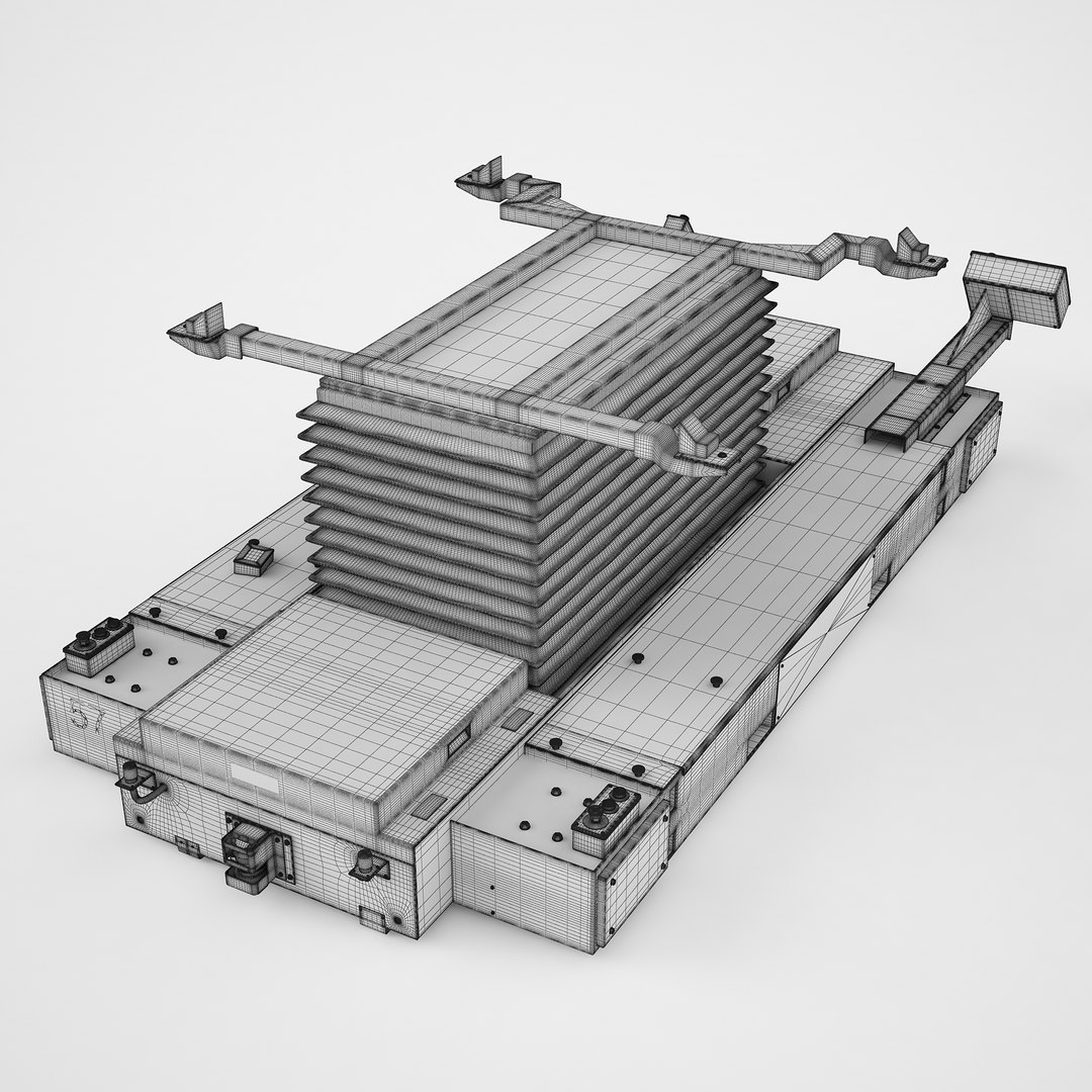 Factory Car Electric Trolley 05 3D Model - TurboSquid 1902815