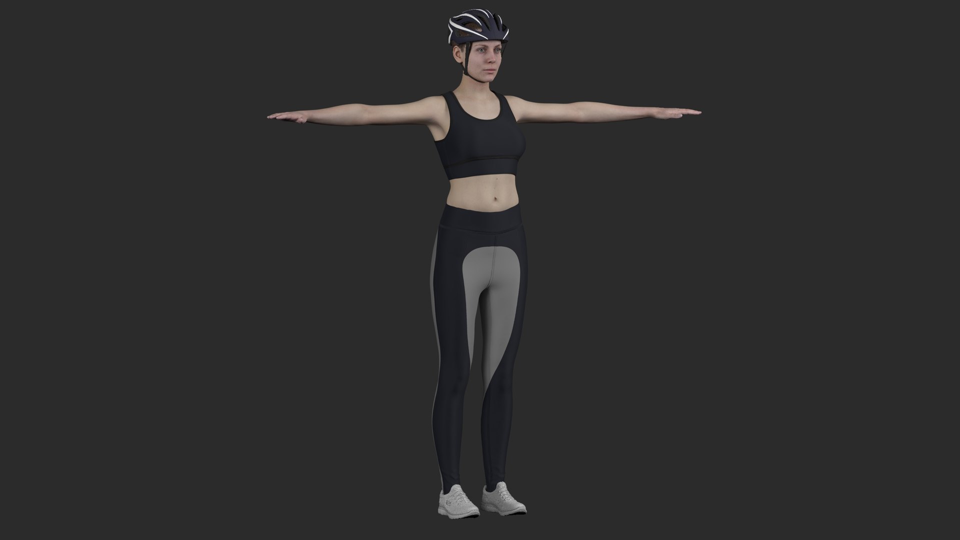 Female Bicycle Rider 3D Model - TurboSquid 2052006