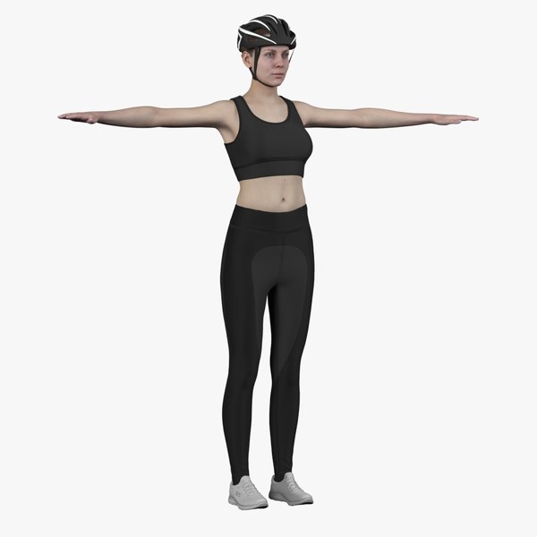 modelo 3d Female Bicycle Rider - TurboSquid 2052006