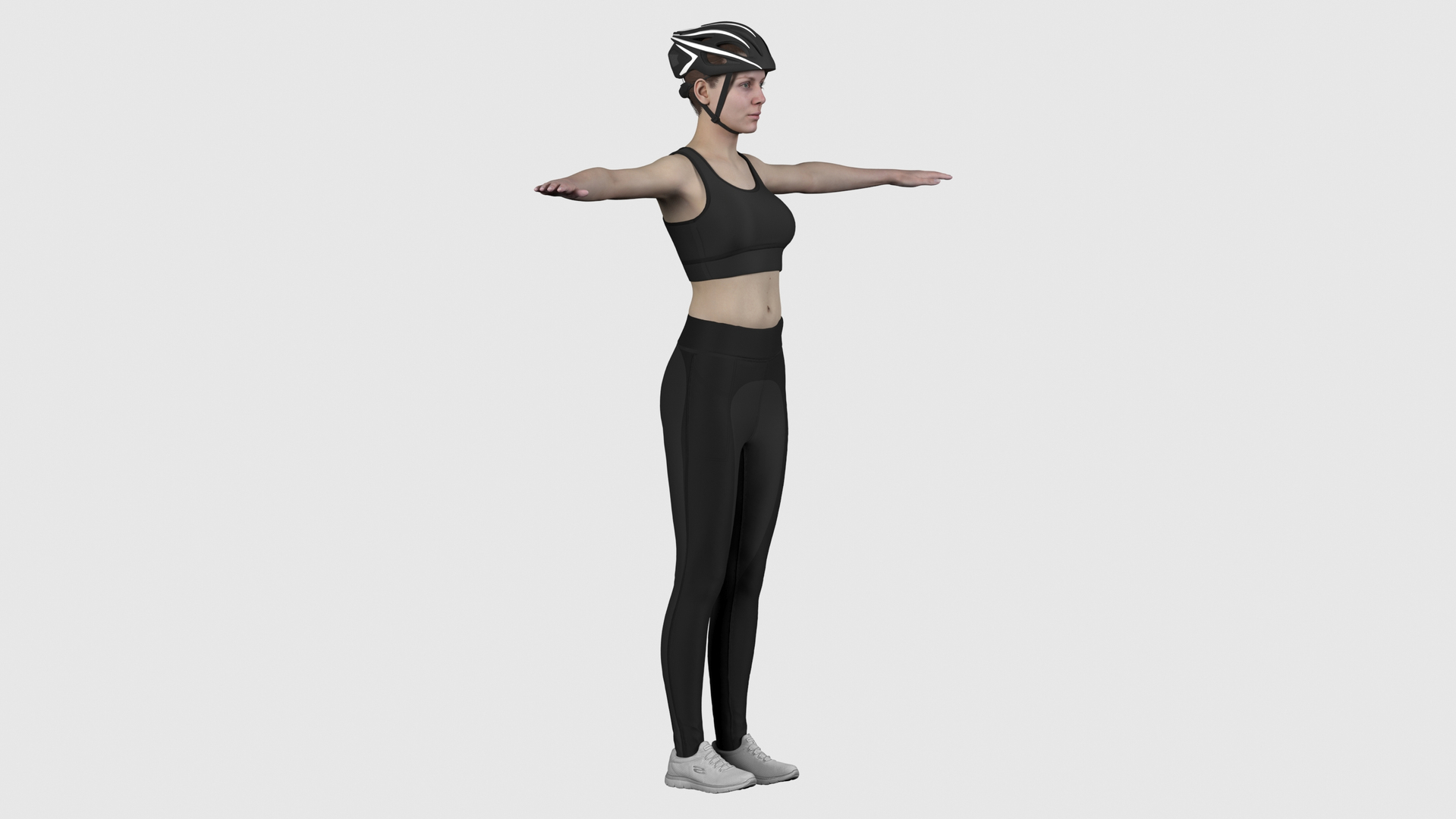 Female Bicycle Rider 3D Model - TurboSquid 2052006