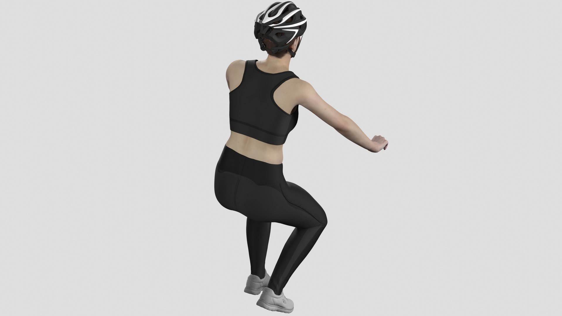 Female Bicycle Rider 3D Model - TurboSquid 2052006
