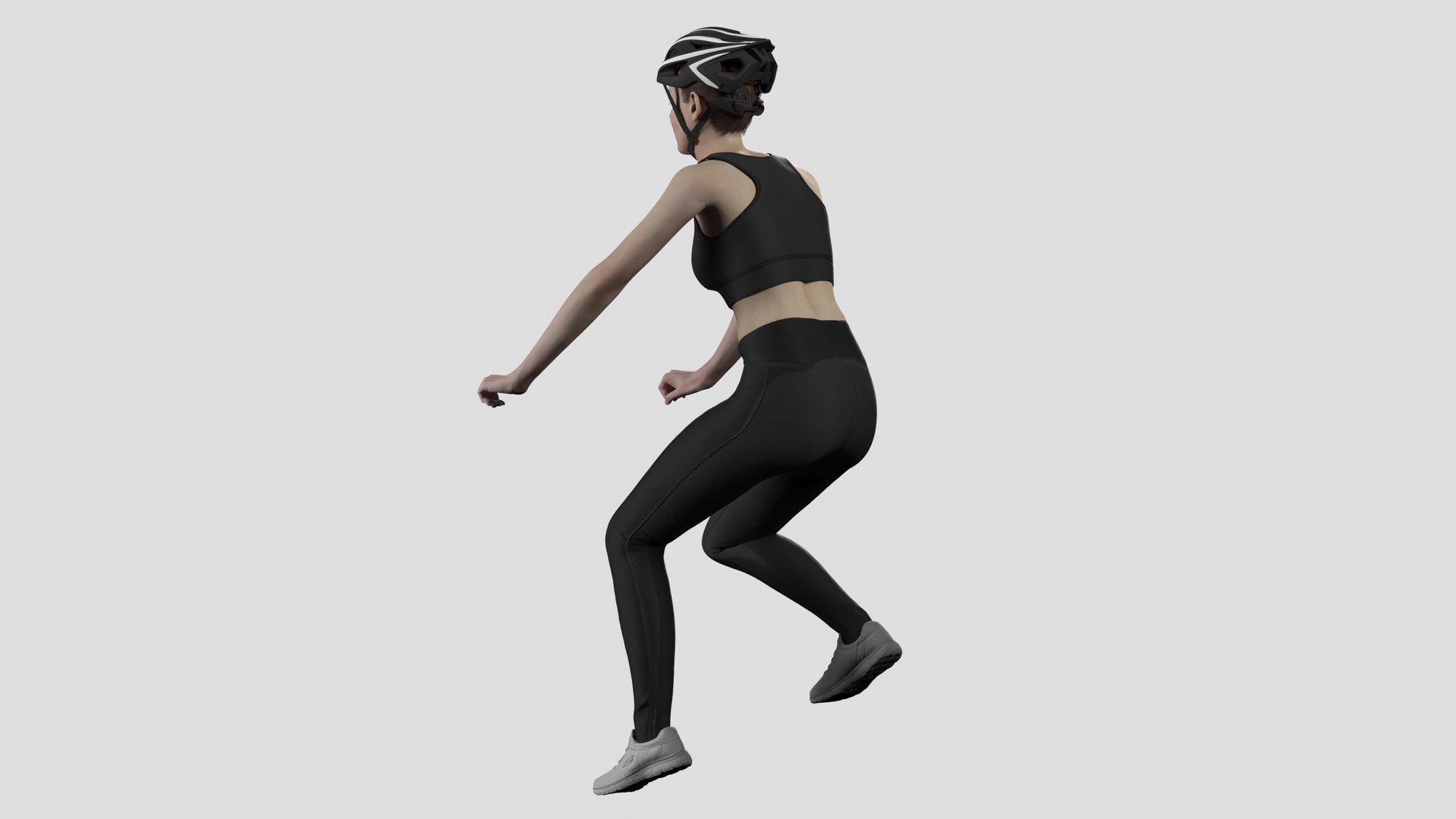 Female Bicycle Rider 3D Model - TurboSquid 2052006