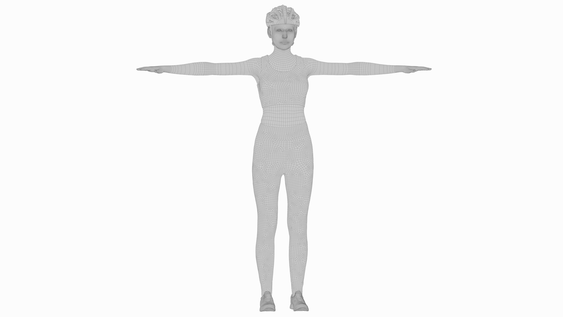 Female Bicycle Rider 3D Model - TurboSquid 2052006