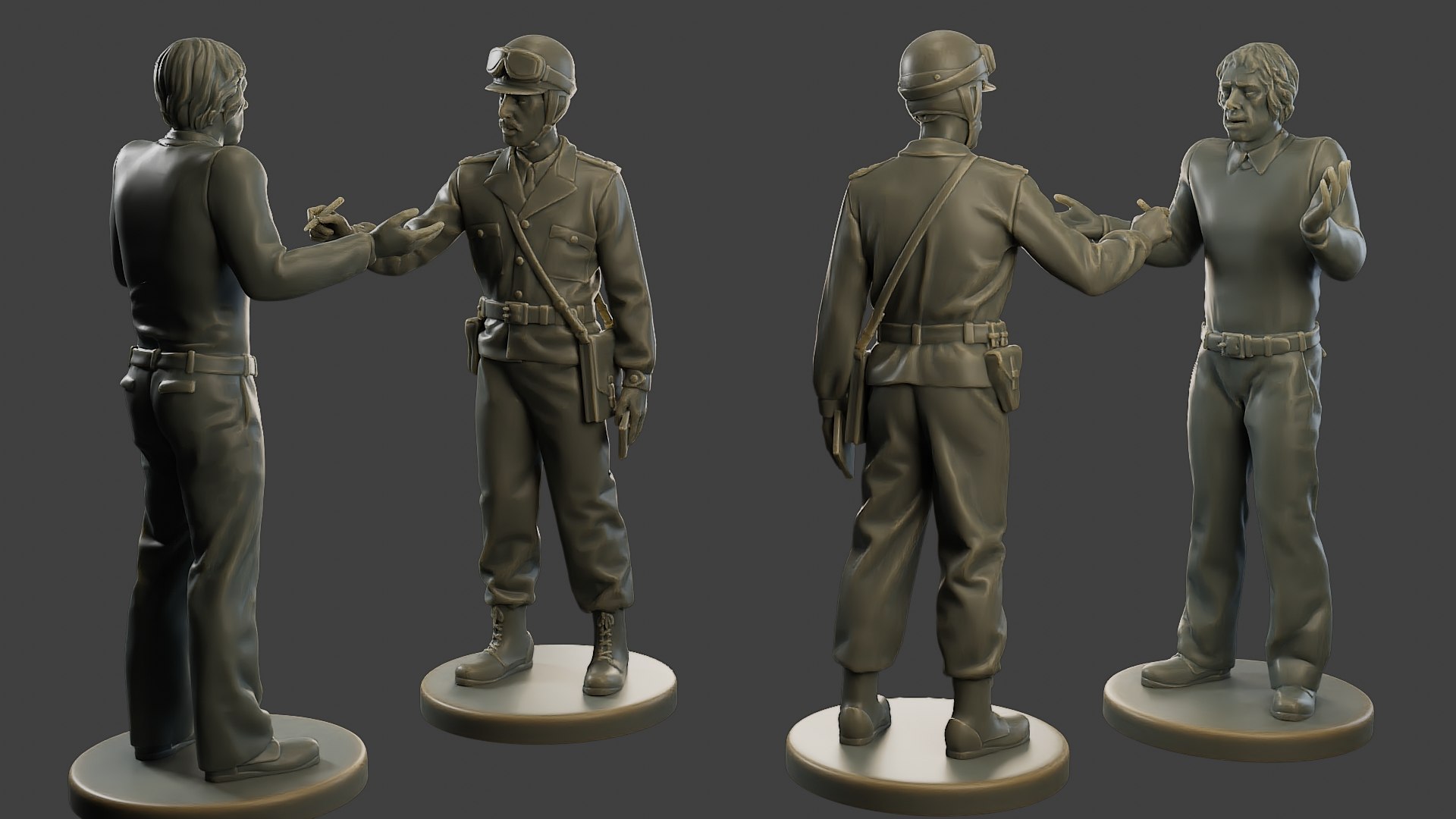 3D CzechSlovak Communist police Motorcycle 004 - TurboSquid 2067577