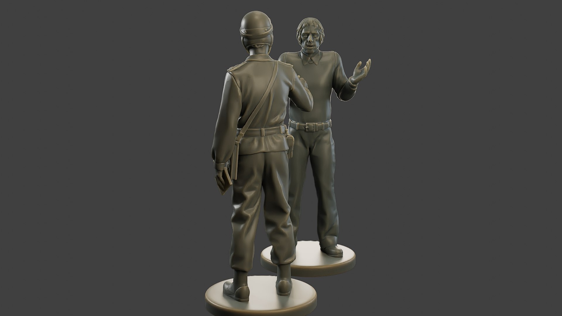 3D CzechSlovak Communist police Motorcycle 004 - TurboSquid 2067577