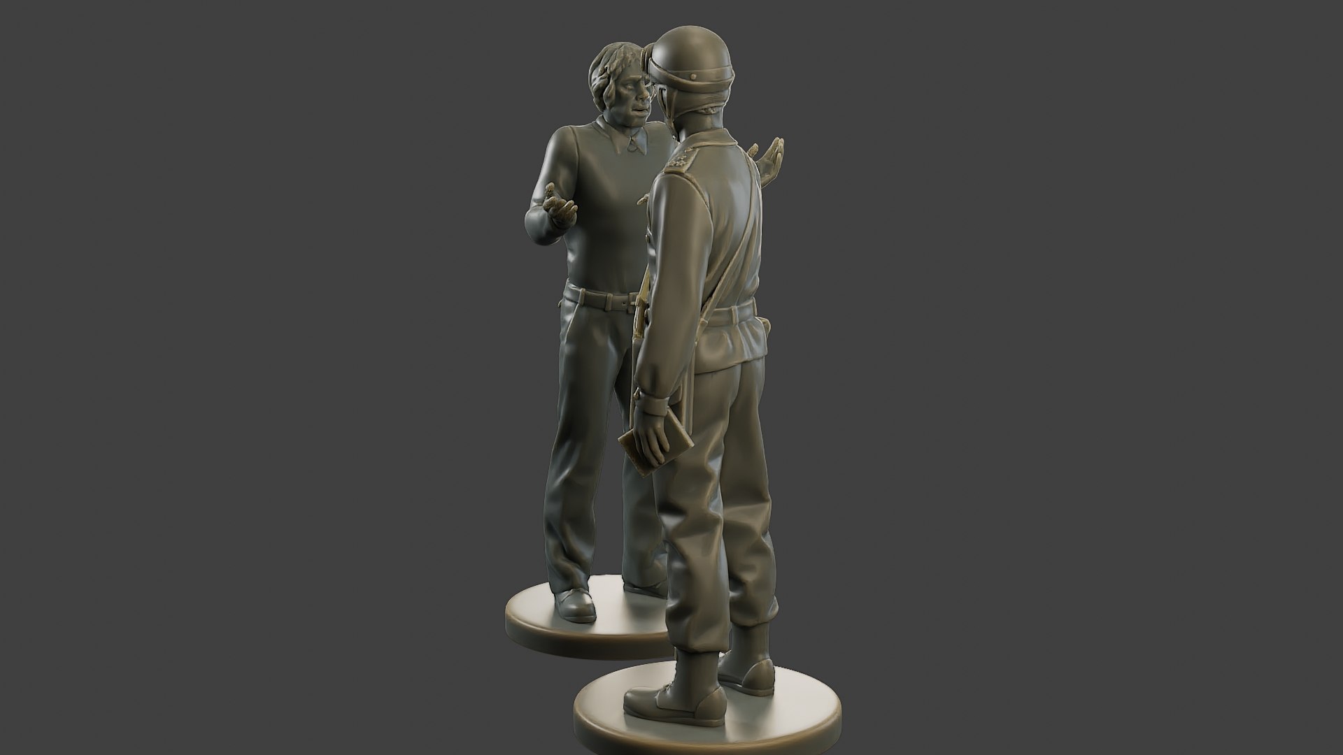 3D CzechSlovak Communist police Motorcycle 004 - TurboSquid 2067577