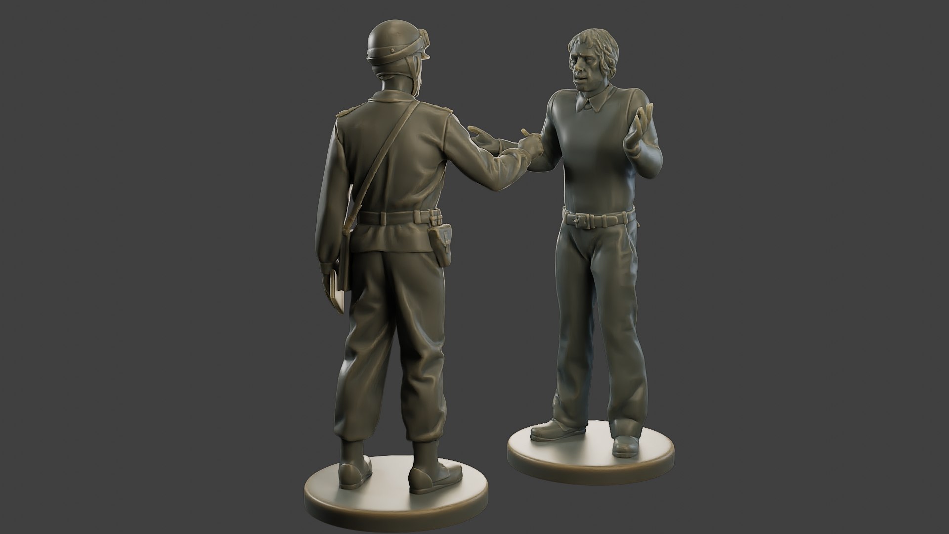 3D CzechSlovak Communist police Motorcycle 004 - TurboSquid 2067577