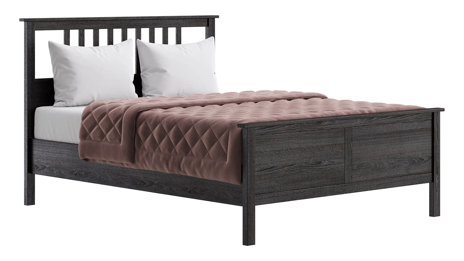 3D HEMNES Bed Model - TurboSquid 2192877