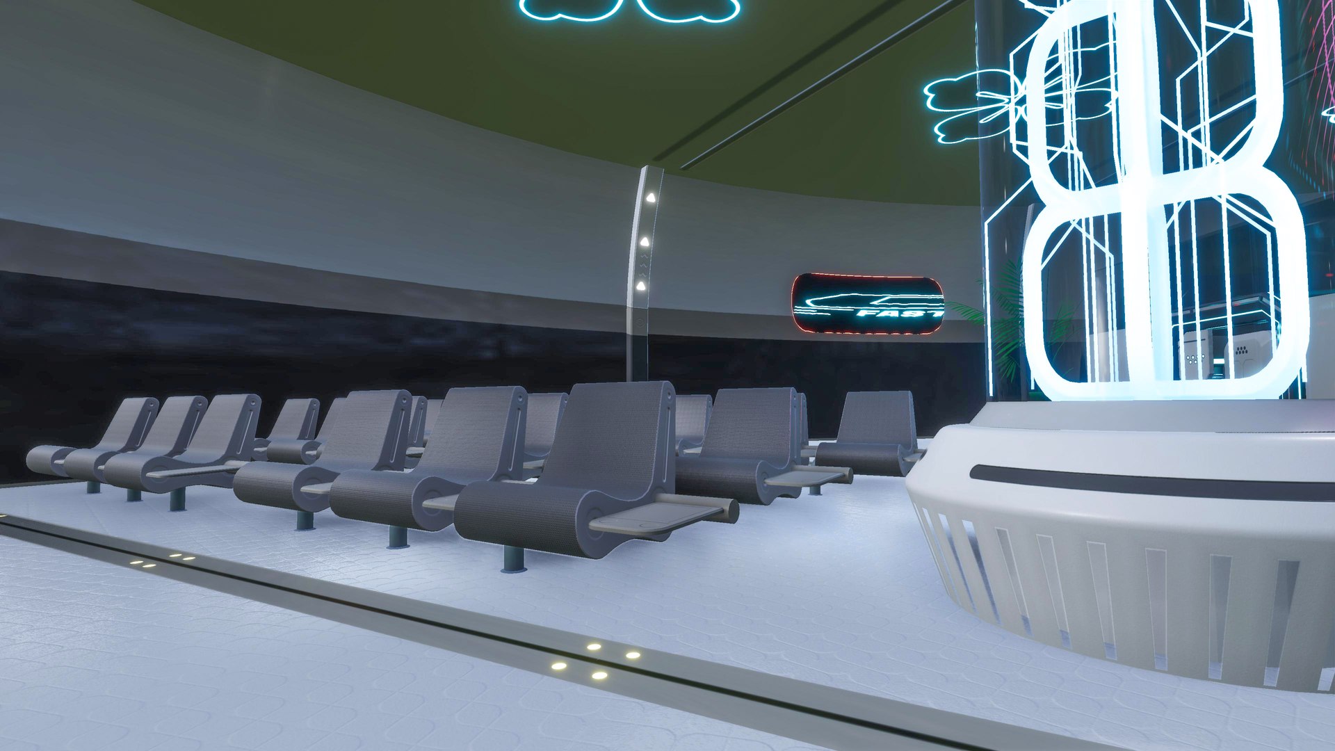 FUTURISTIC SCI-FI TERMINAL BUILDING 3D - TurboSquid 1735426