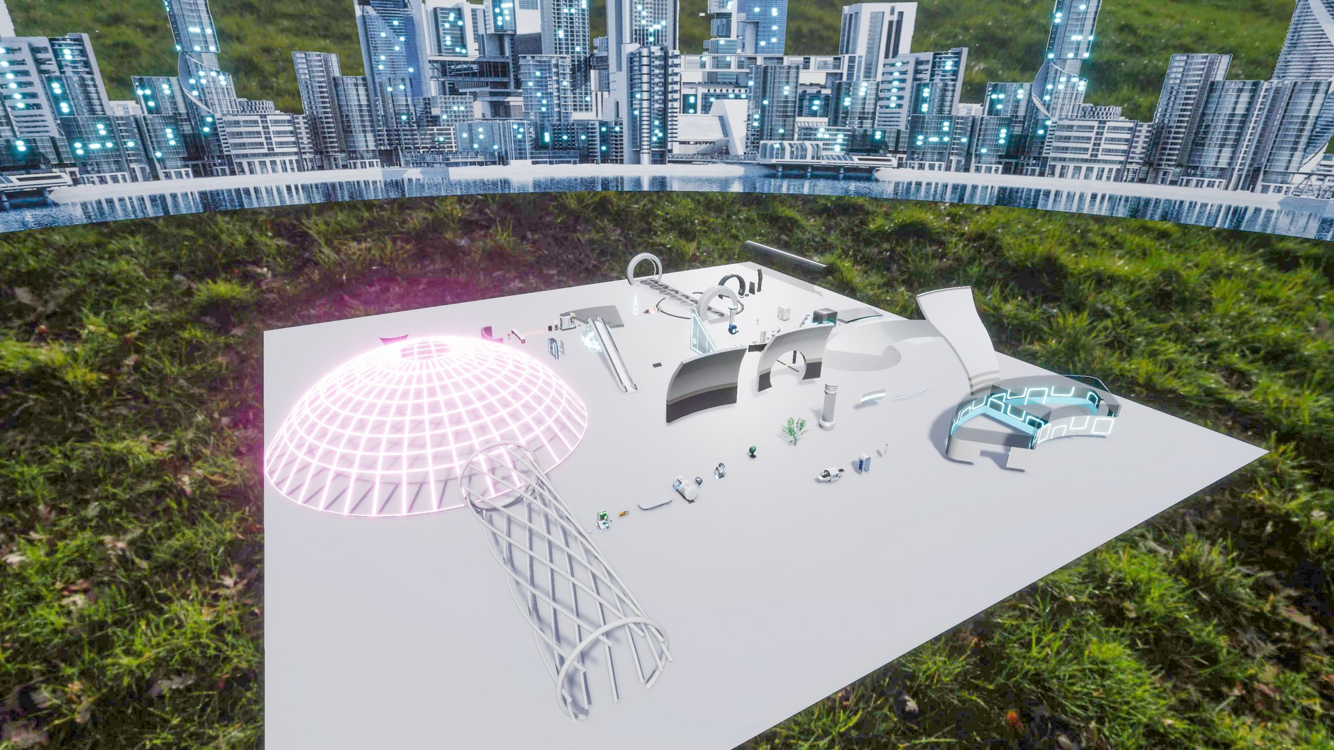 FUTURISTIC SCI-FI TERMINAL BUILDING 3D - TurboSquid 1735426