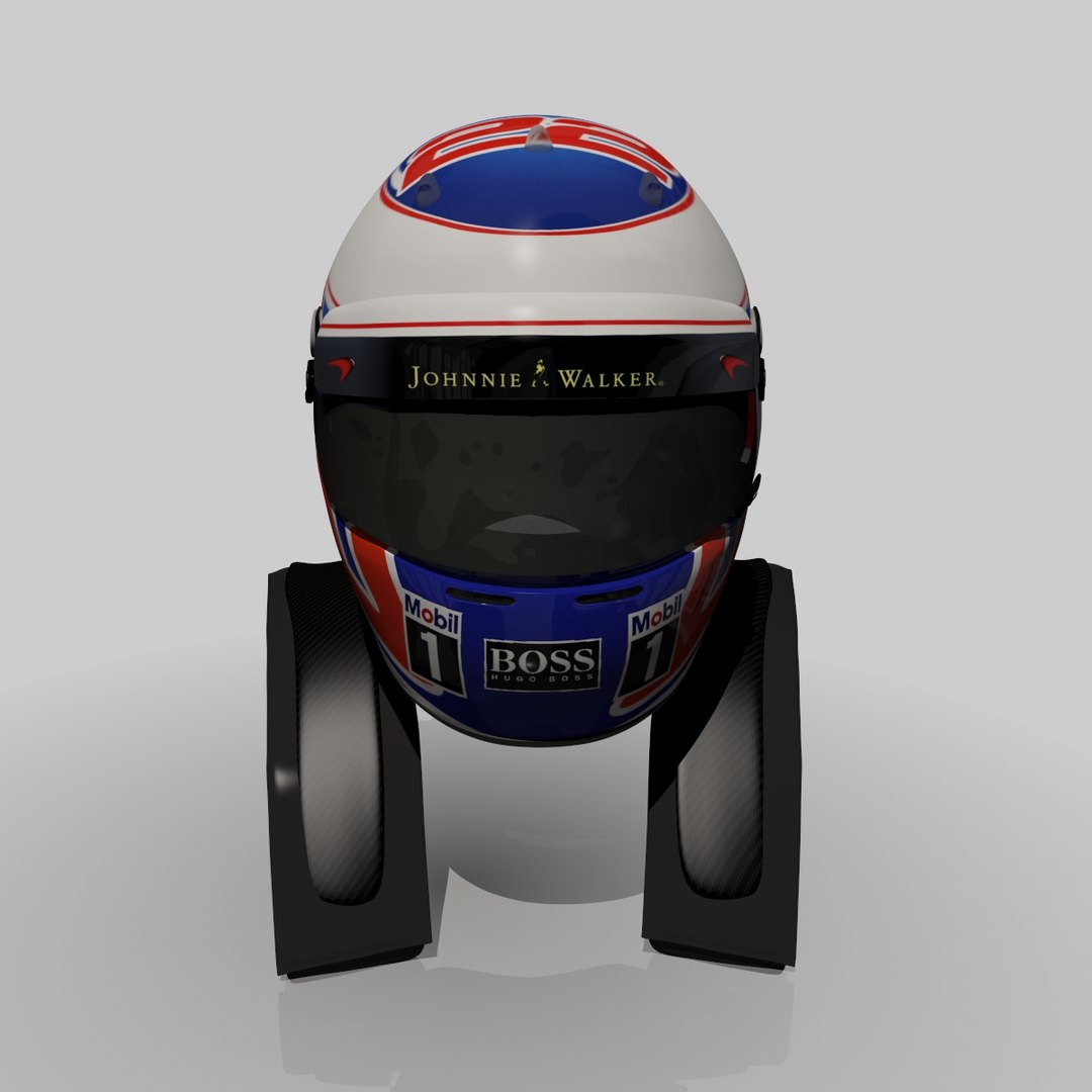 Formula 1 Jenson Buttons 3d Model