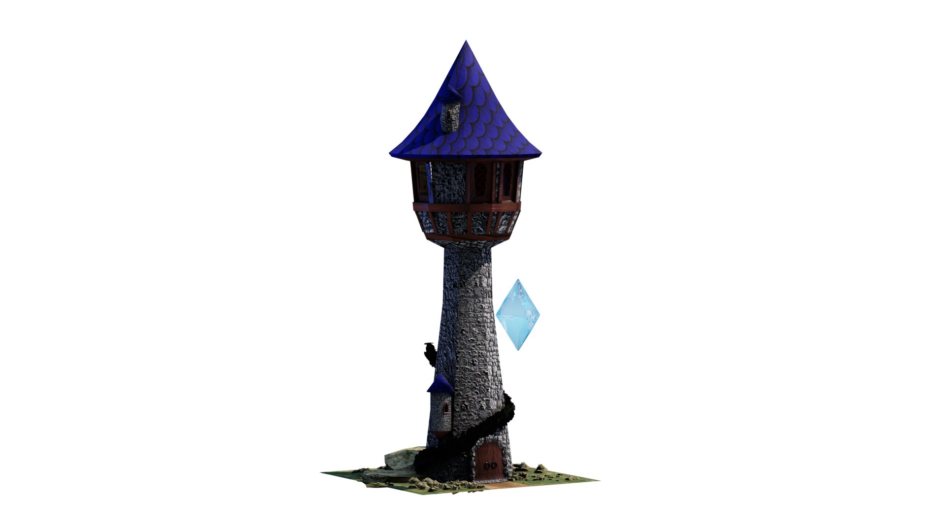 3D Model Mage Tower For Game With 4 Tiers - TurboSquid 1871006