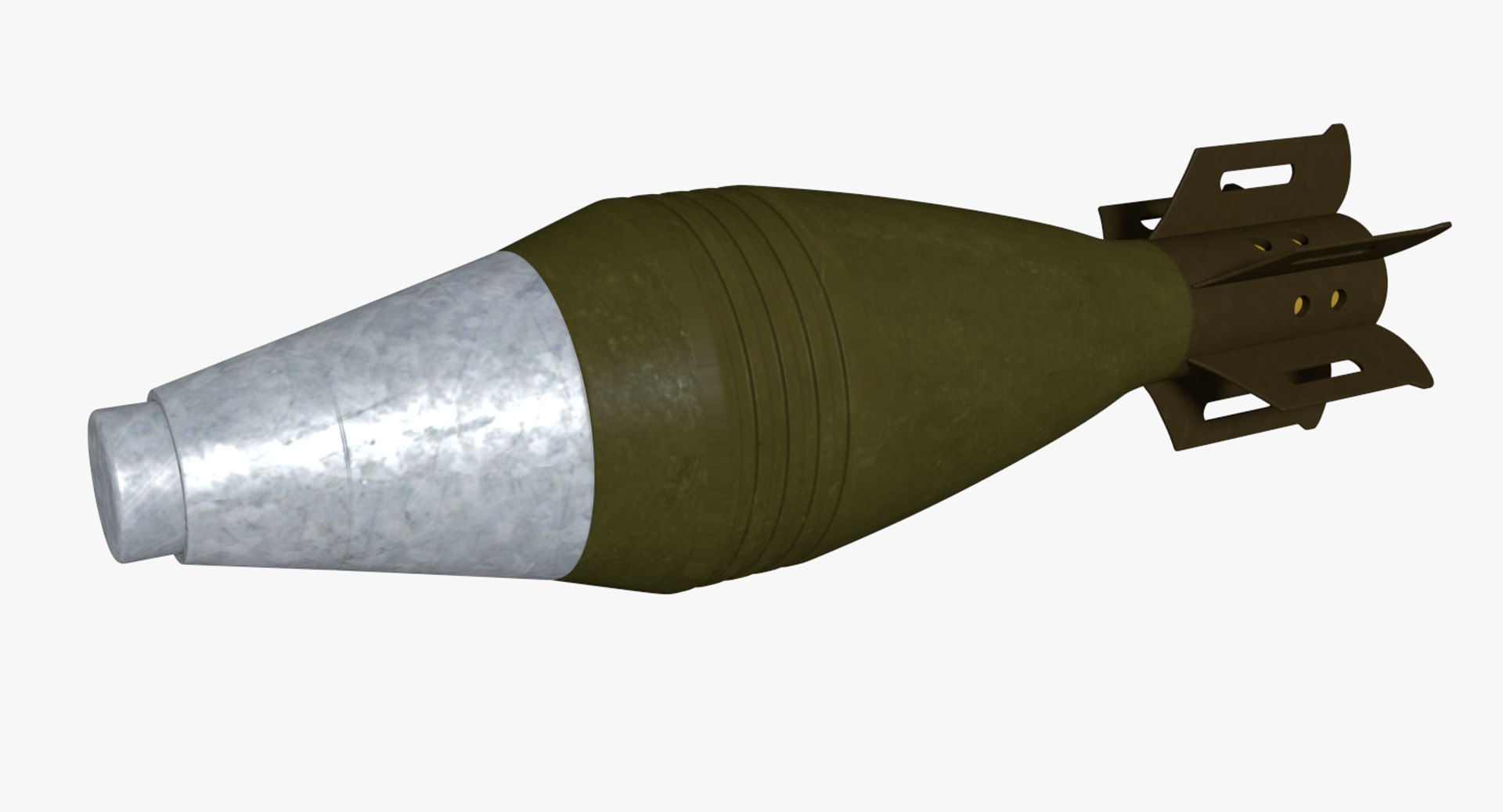 3d Model M49a2 60mm Explosive Mortar