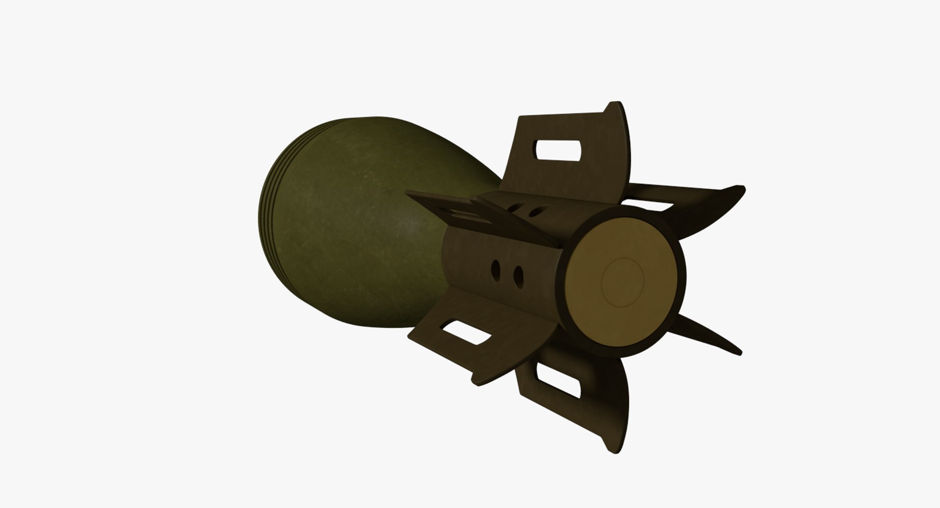 3d Model M49a2 60mm Explosive Mortar