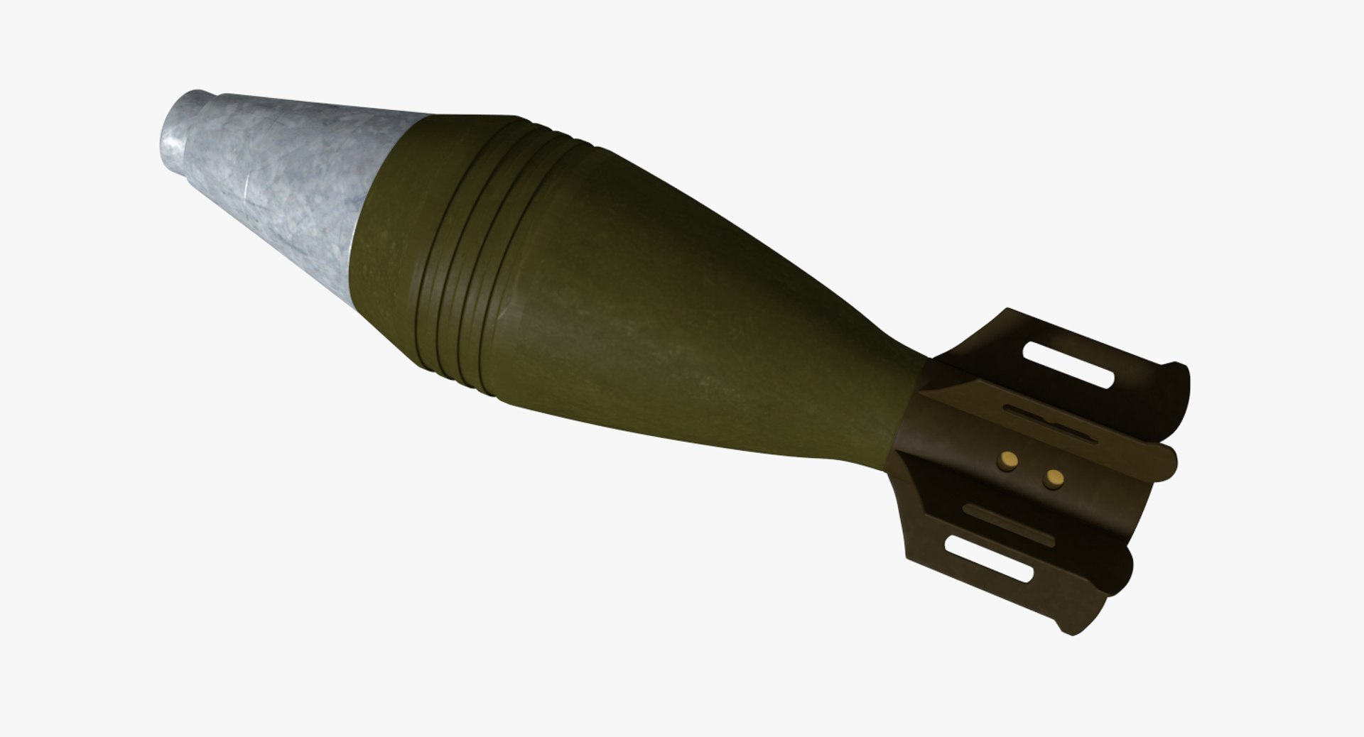 3d Model M49a2 60mm Explosive Mortar
