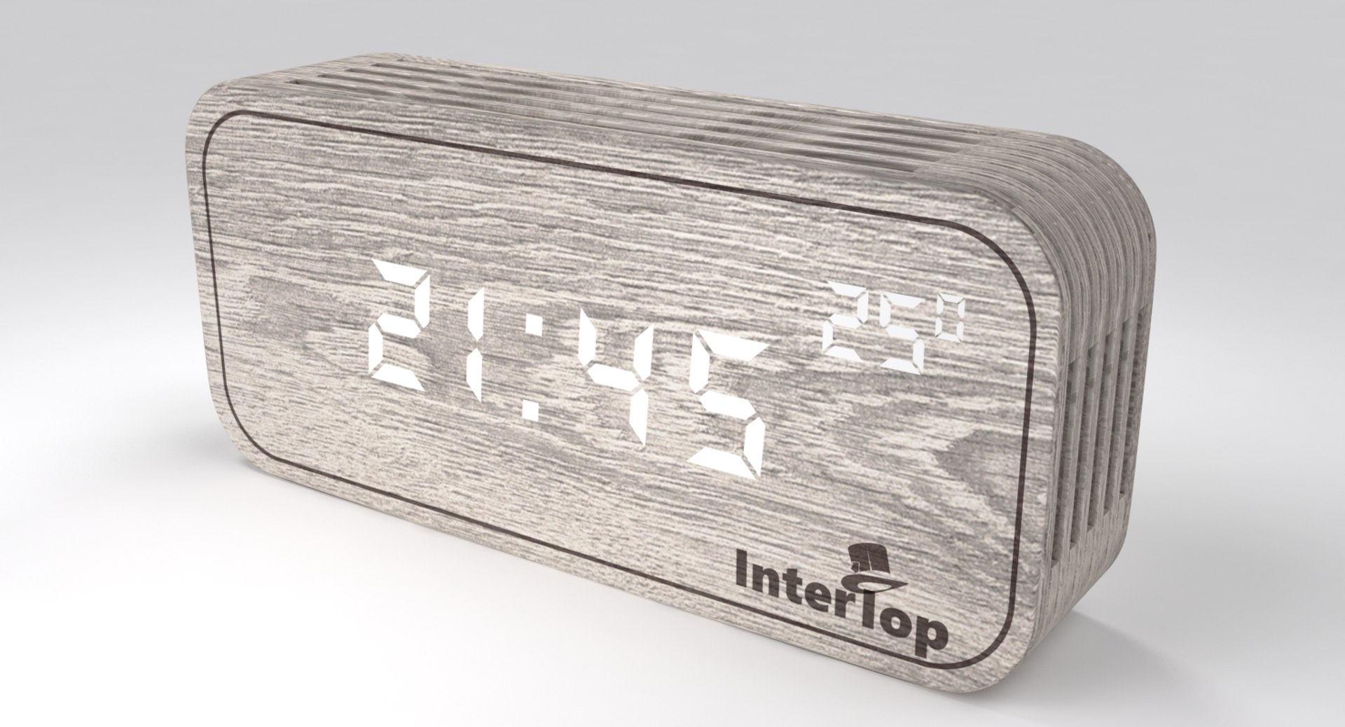 3d Wooden Clock Model