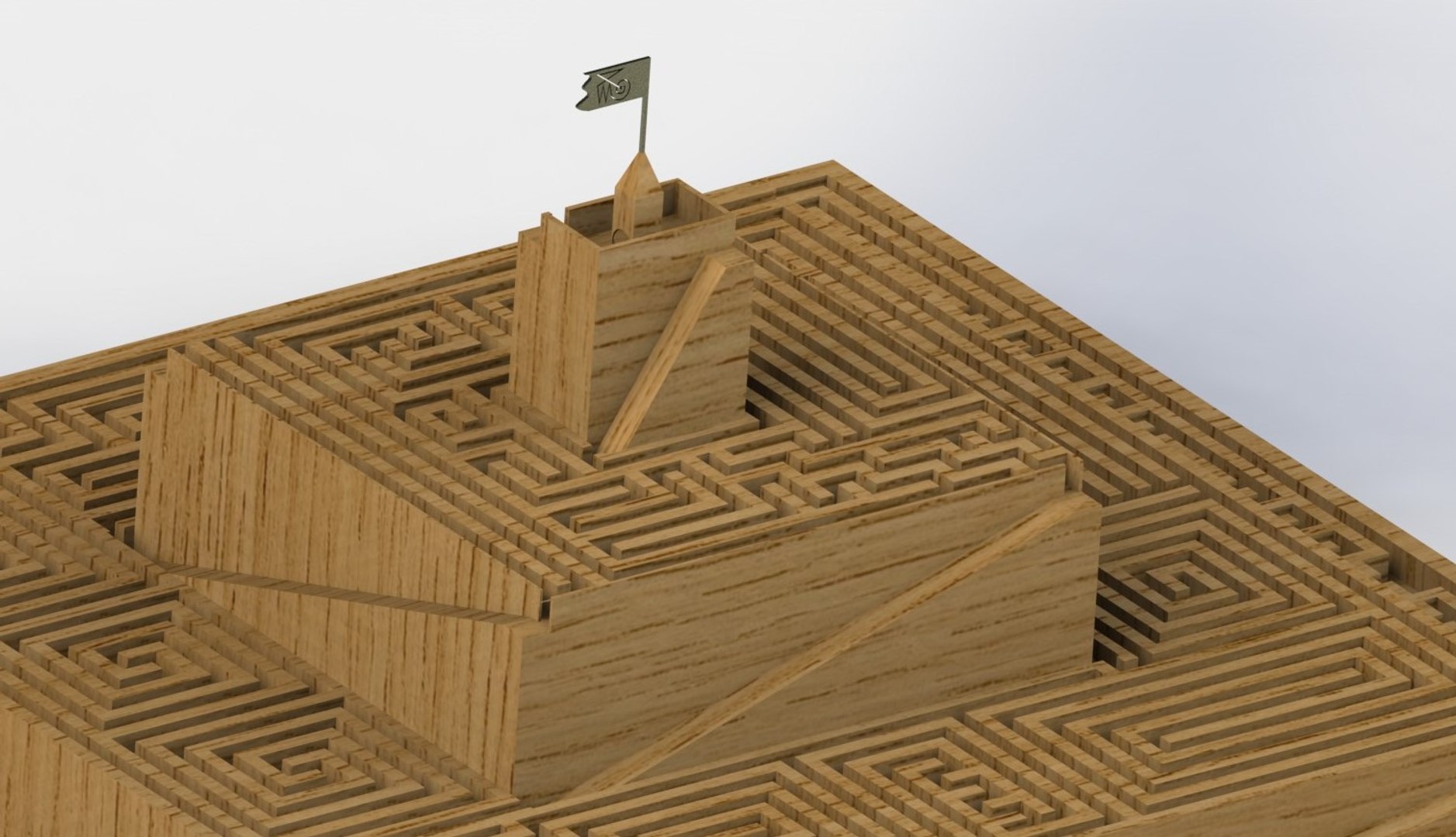 3dsmax pyramid labyrinth